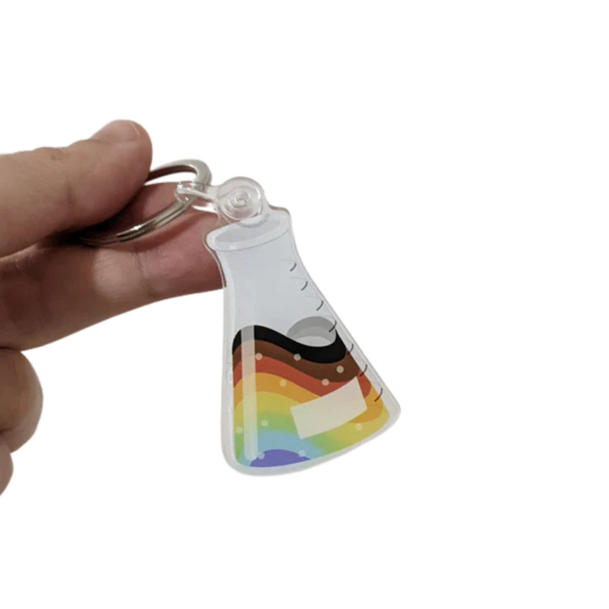 Pride Erlenmeyer Keychain – The Science Museum of Minnesota