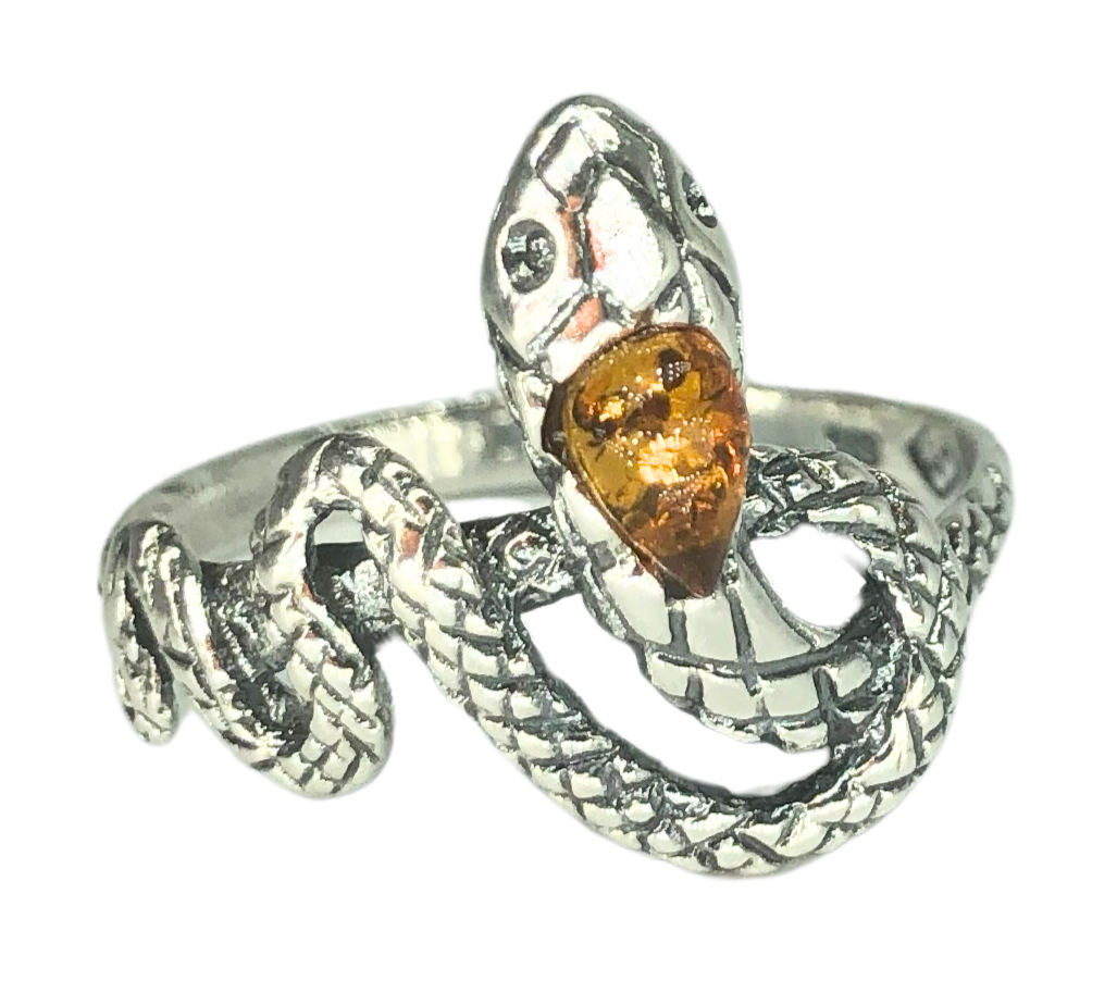 Amber Snake Coil Ring – The Science Museum of Minnesota