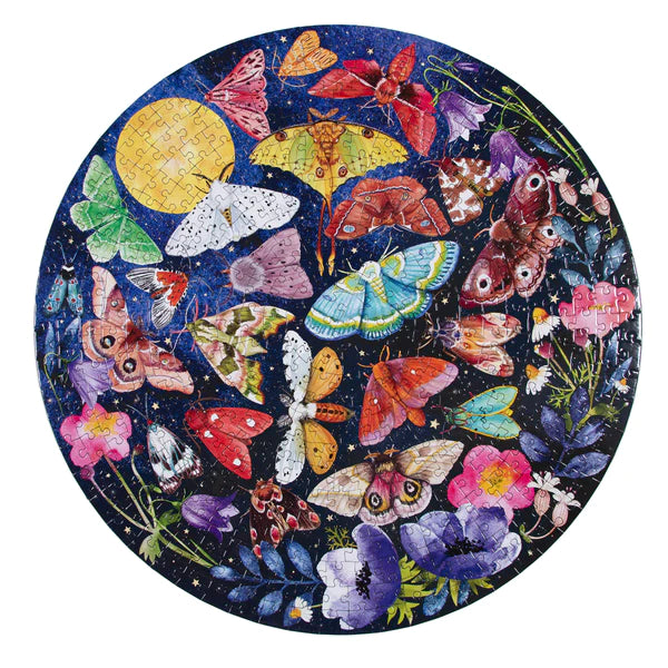 Moths 500 Piece Round Puzzle – The Science Museum of Minnesota